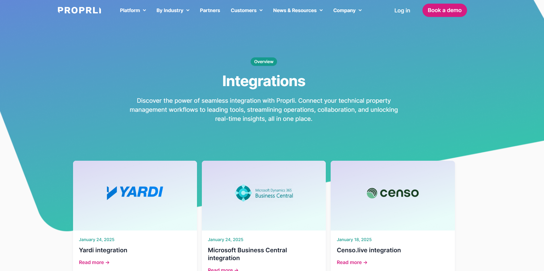Integrations with Proprli platform